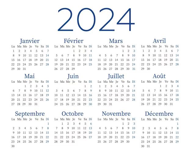 Le calendrier 2024 | Genially