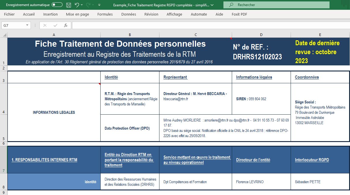 RGPD M2 pour 360 1à3 Fiche Traitement