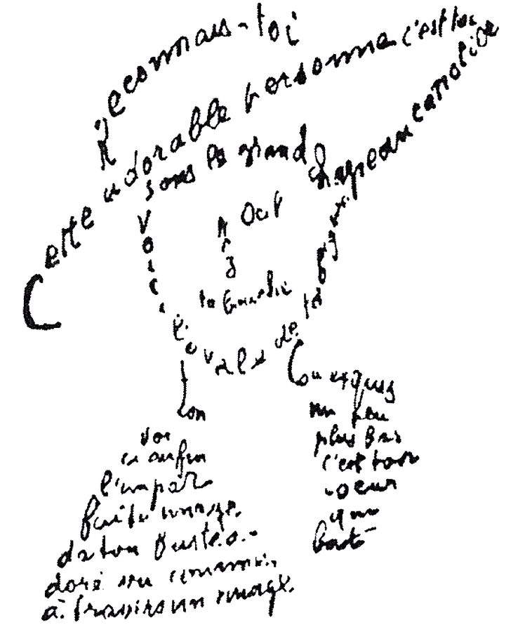 Les calligrammes, Giullaume Apollinaire | Genially