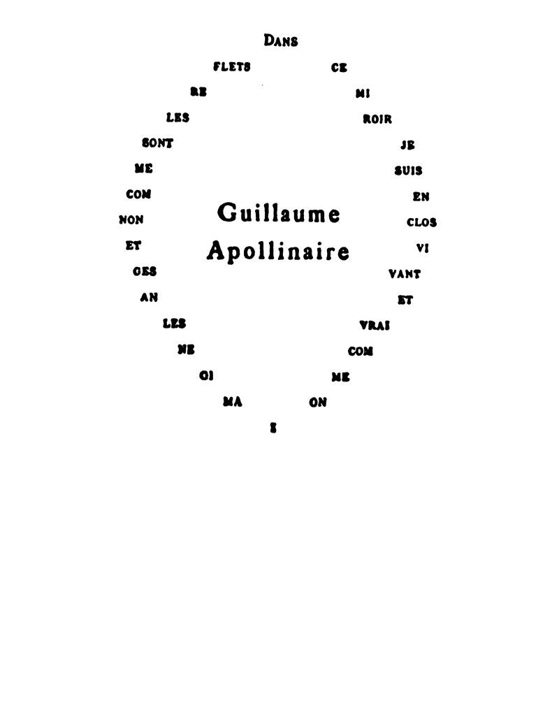 Les calligrammes, Giullaume Apollinaire | Genially