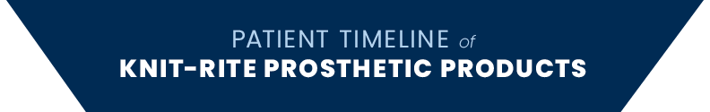 Patient Timeline of Knit-Rite Prosthetic Products — Thuasne, LLC
