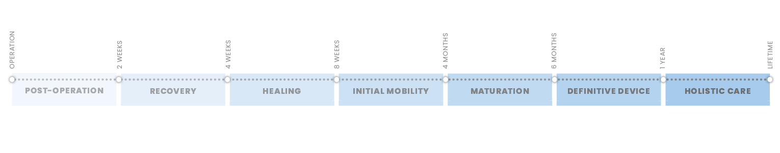 Patient Timeline of Knit-Rite Prosthetic Products — Thuasne, LLC