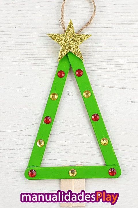 Manualidad árbol de Navidad