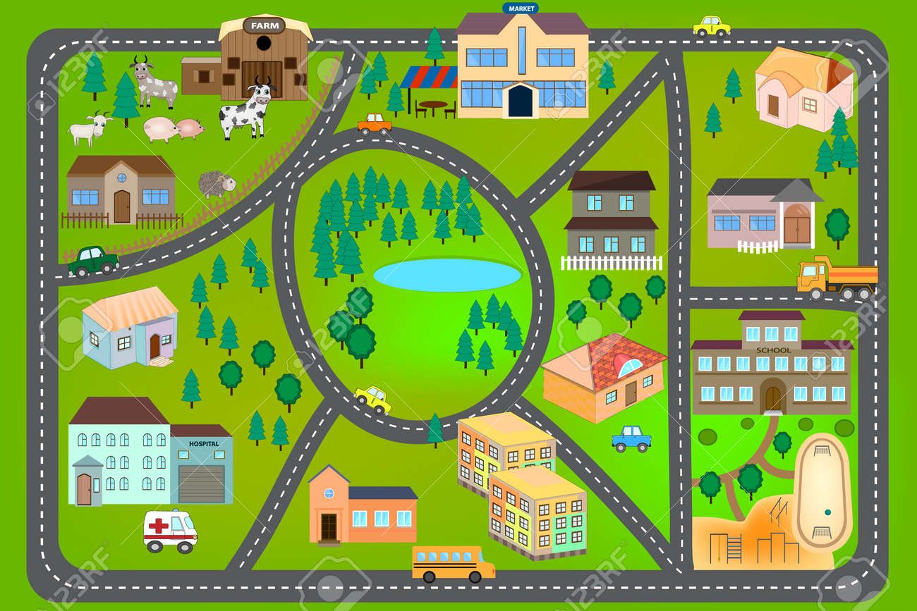 PLACES IN A TOWN | Genially