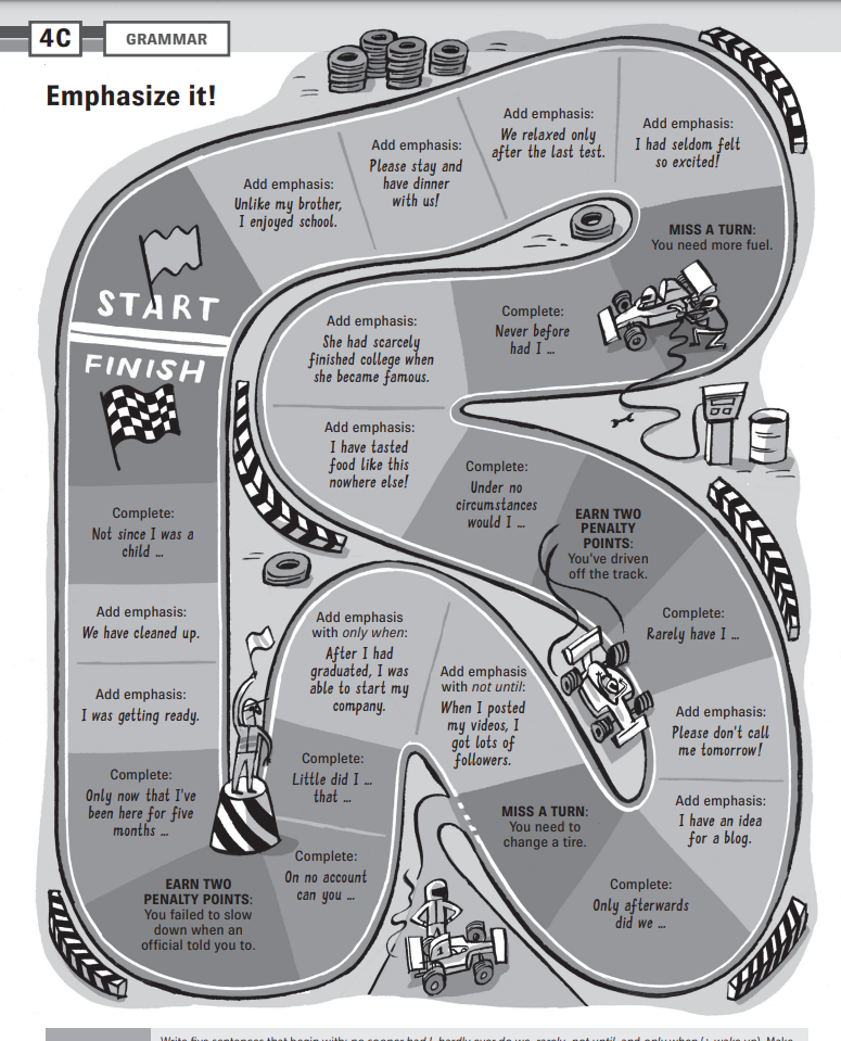Adding emphasis: Inversion and do/did/does | Genially