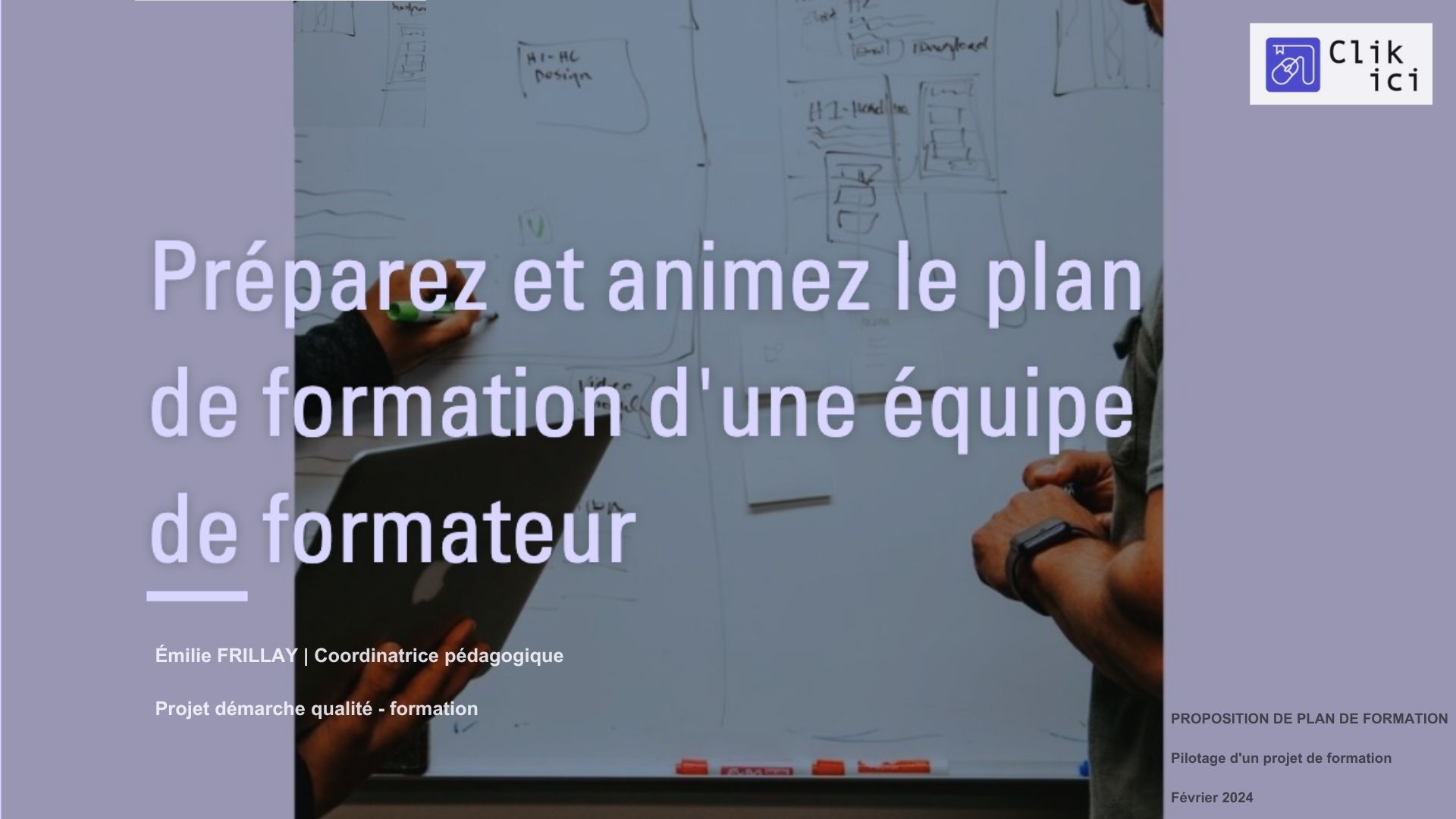 Préparez et animez le plan de formation pour une équipe de formateurs ...