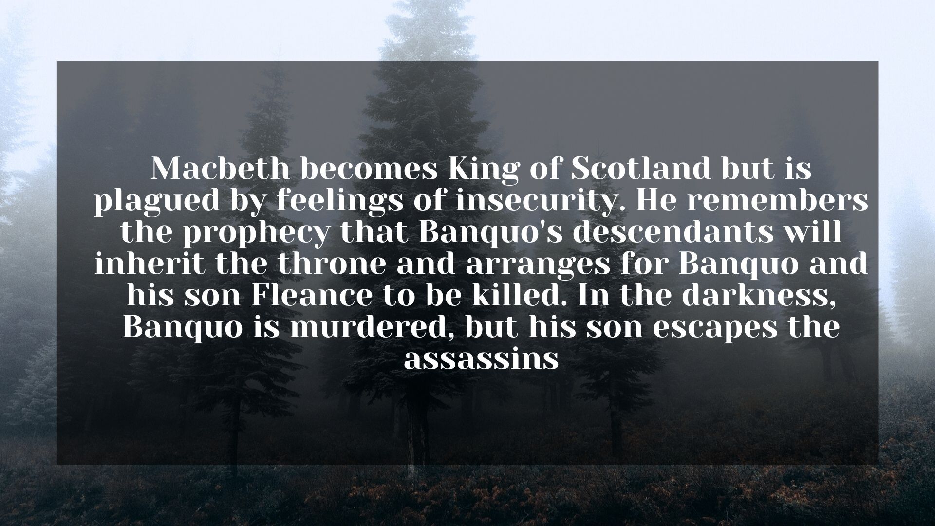 Macbeth plot | Genially