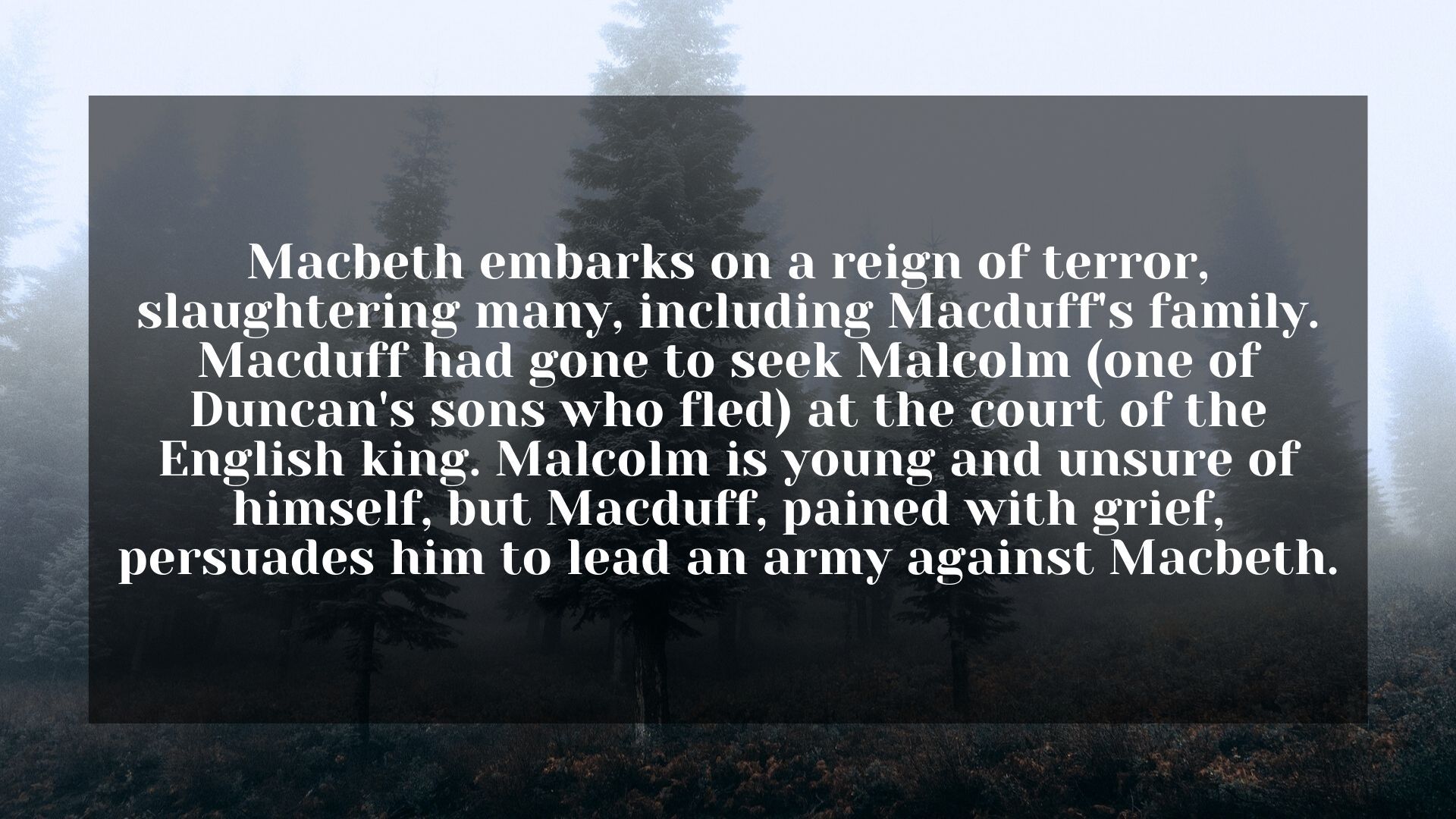 Macbeth plot | Genially