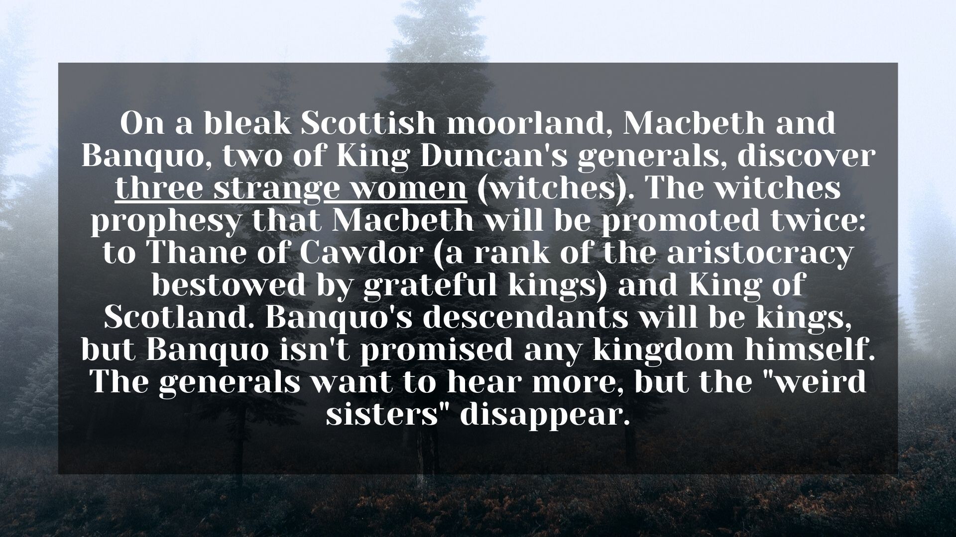 Macbeth plot | Genially